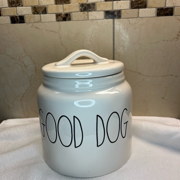Rae Dunn | Kitchen | Rae Dunn Collection Good Dog Treat Canister Rubber ...